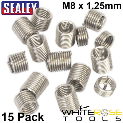Sealey Thread Insert M8 x 1.25mm for TRM8 Threaded Inserts Repair ...