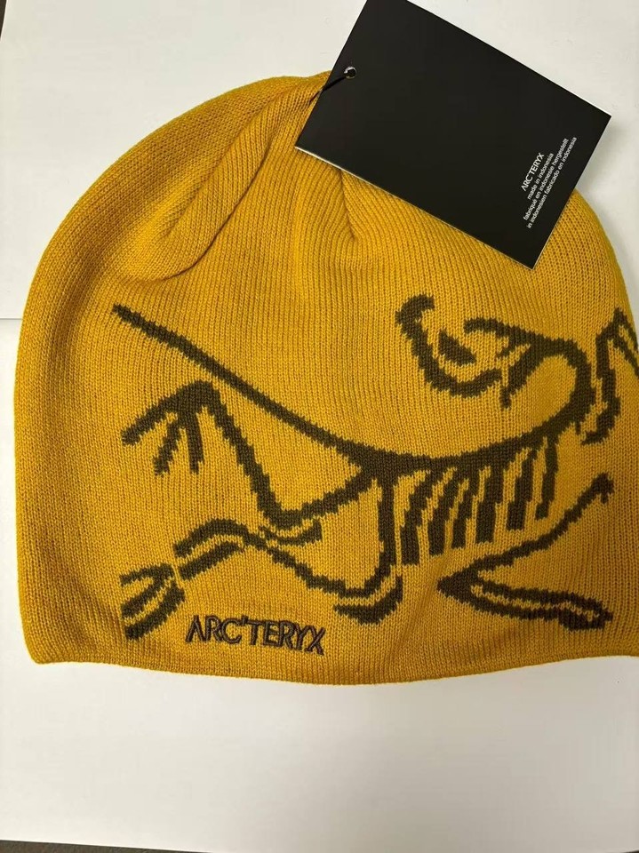 New Arc'teryx Bird Head Toque Yellow Merino Wool Beanie Ski Hat Unisex ...
