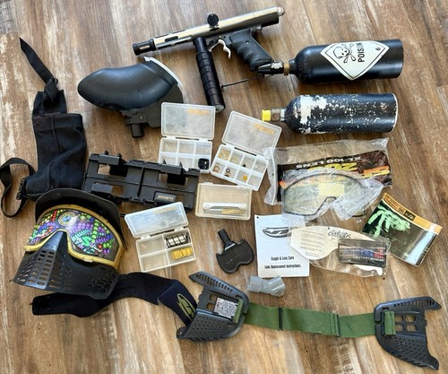 AGD Minimag Paintball Gun MM02790 With Hopper 2 Tanks And Accessories ...