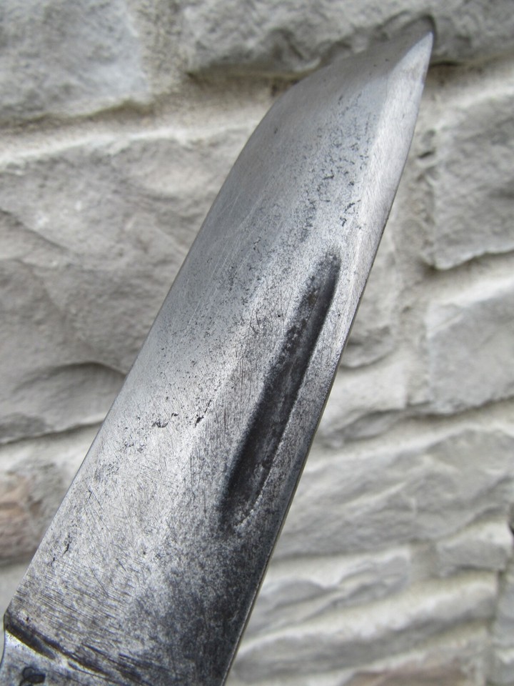 WW2 Cattaraugus 225Q Fixed Blade Stacked Leather Handle Fighting Knife ...