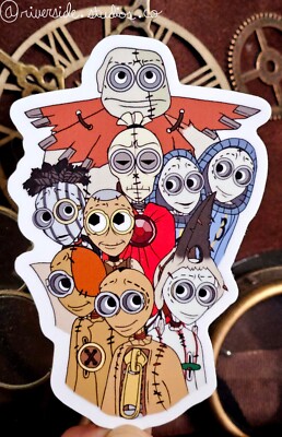 9 Nine Tim Burton Vinyl Sticker 3" Original Art Shane Acker Cartoon ...