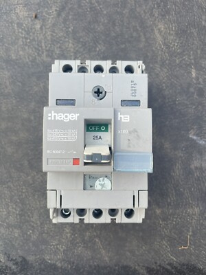 Hager H3 25A 18kA MCCB BS60947-2 | eBay UK