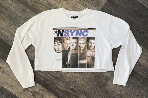 Nsync T-Shirt Large L Short Sleeve Music Graphic Tee Crew Neck White ...