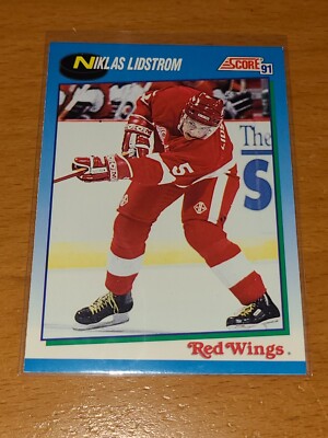 RED WINGS NIKLAS LIDSTROM 1991-92 SCORE #621 ROOKIE CARD RC | eBay