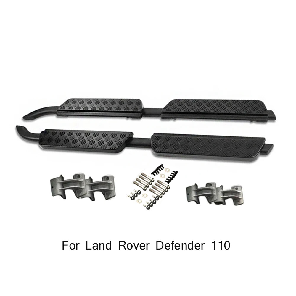 2 Running Boards Side Step Nerf Bar FOR Land Rover Defender 110 4 Door ...