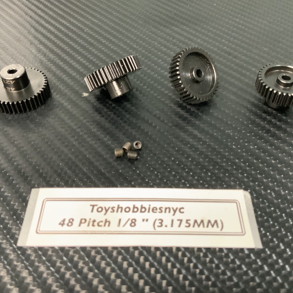 48 Pitch Hardened Steel Pinion Gear Set 36T 38T 40T 42T For 48P Spur RC ...