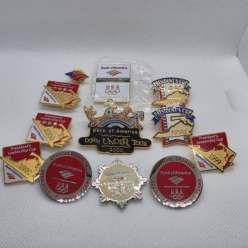 Bank Of America Enamel Pin Olympics Sponsor President Cup Down Under ...