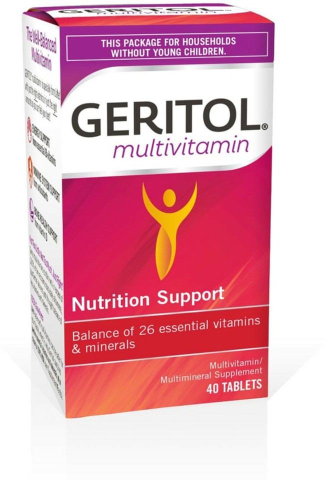 Geritol Multivitamin Nutrition Support 40 ea (Pack of 3) | eBay