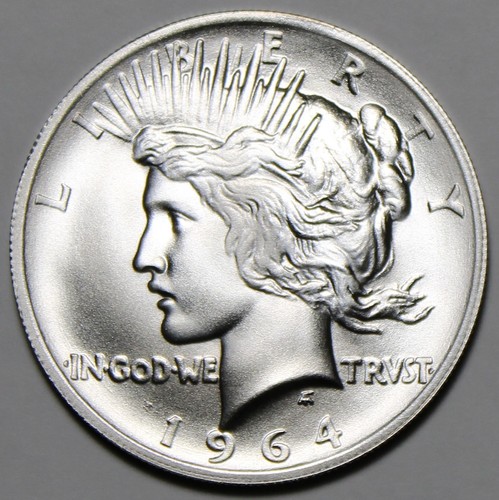 Daniel Carr 1964 Peace Dollar, Brilliant Satin, High Grade, Broken Sword Reverse | eBay