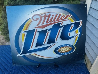 Miller Lite Beer Sign Wall Decor Poster Tin Metal Signs 16x12 Inches | eBay