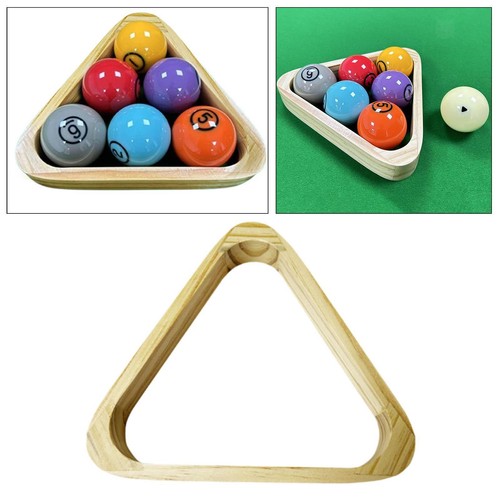 Pool Table Triangle Ball Rack Wood for Billiard Room Indoor Game Pool ...