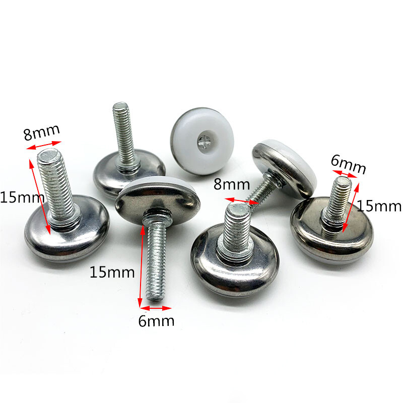 Adjustable Leveling Furniture Feet M6 M8 Screws Stainless Steel ...