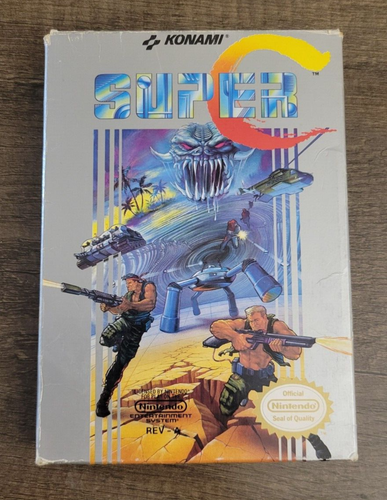 Super C Nintendo NES ( Konami , 1990 ) CIB COMPLETE 83717110187| eBay
