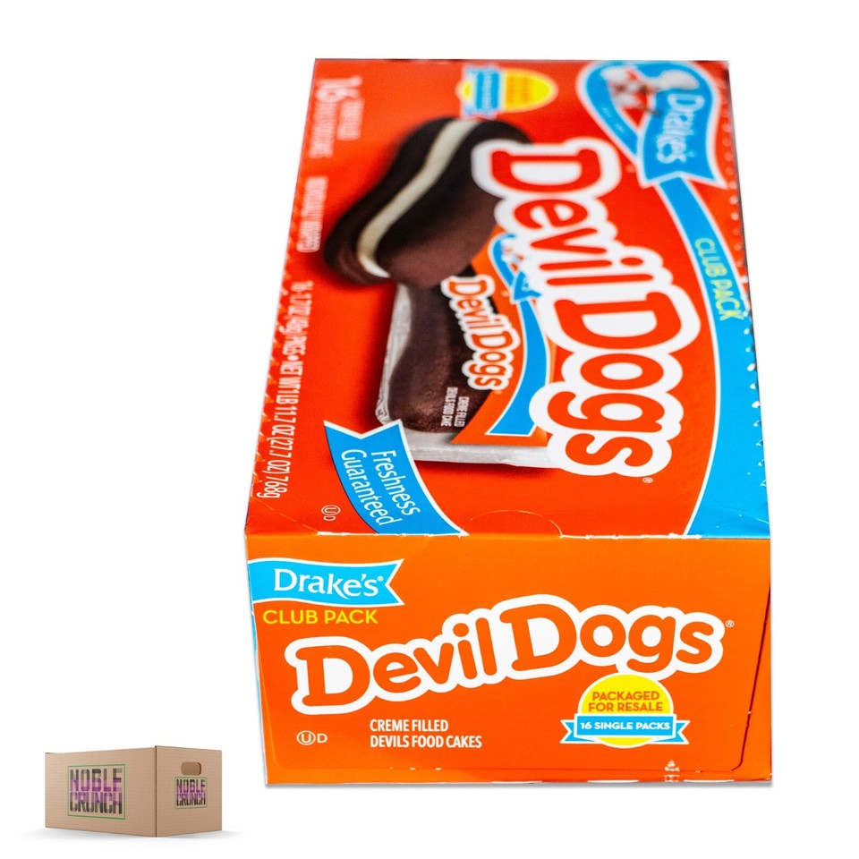 Devil Dogs (2 packs, 16CT) - Club Pack - Sweet & Salty Kettle Corn - 4 ...
