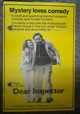 Dear Inspector 1977 Philippe de Broca Annie Girardot Noiret One Sheet ...