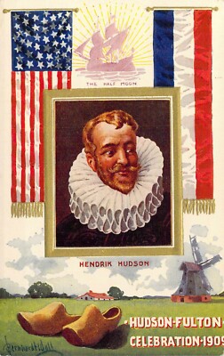 Hendrix Hudson Portrait On Embossed "Hudson Fulton Expo Postcard | eBay