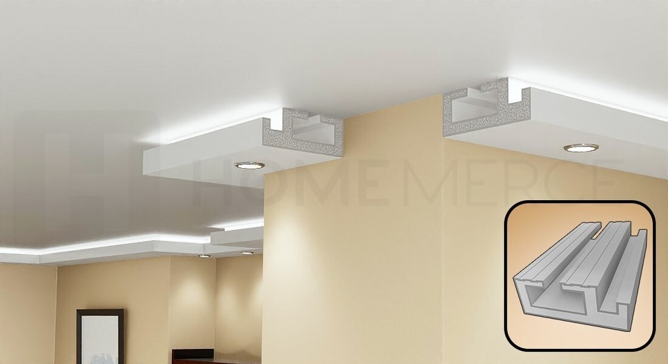 COVING GU10 DOWNLIGHT AND LED EPS PLASTER COATED Ceiling Wall *PREMIUM ...