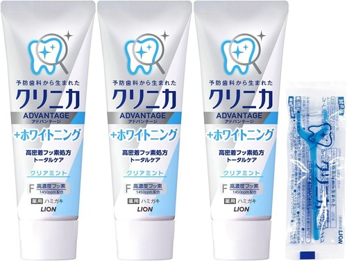 Set 3 Packs Lion Clinica Toothpaste Clear Mint Flavor 130g Free ...