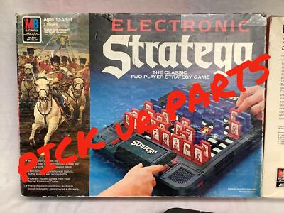 Electronic Stratego Strategy Board Game 1982 Milton Bradley Working ...
