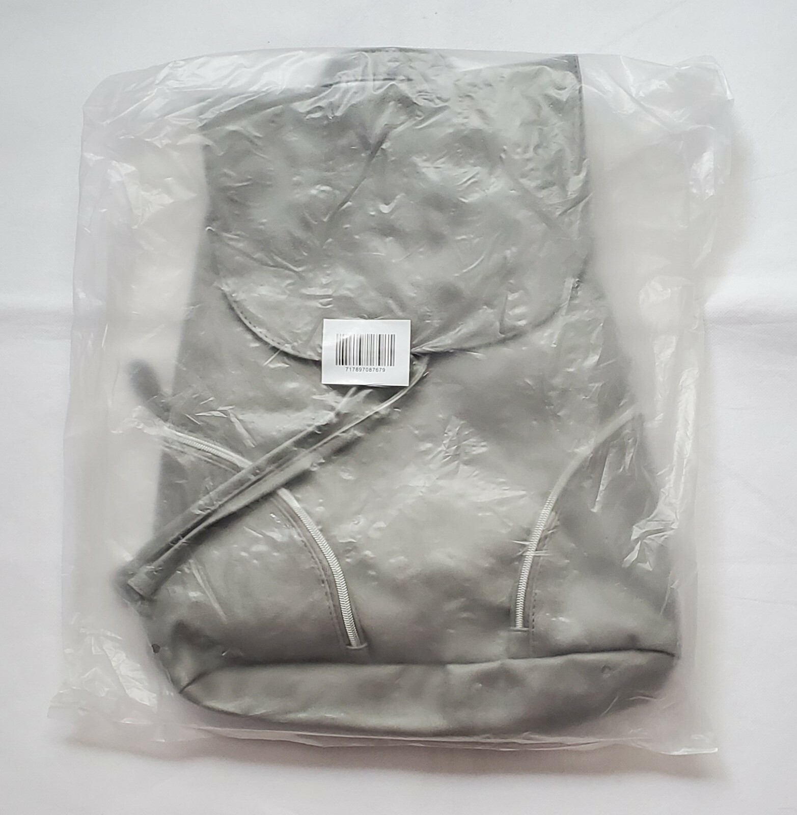 Ulta Beauty Gray Faux Leather Backpack 14"L×14"H Approx, New w/ Tag ...