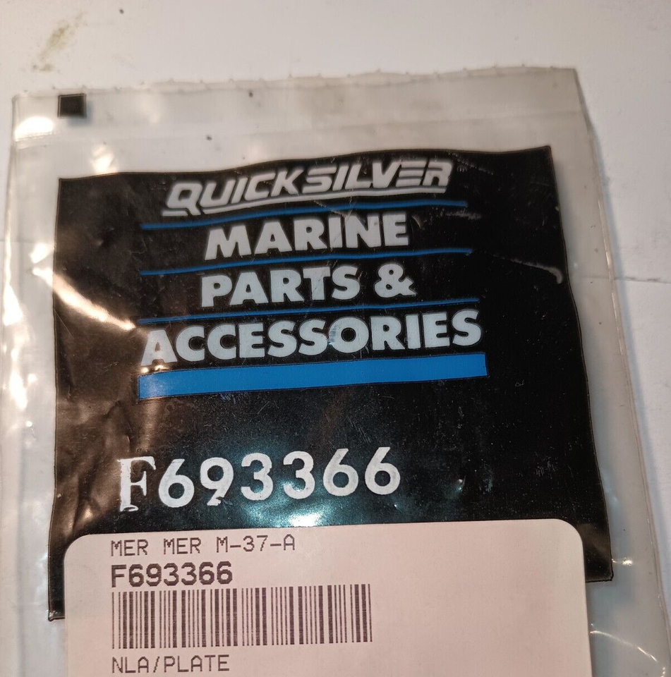 MERCURY QUICKSILVER F693366 PLATE /DECAL US MARINE POWER NLA | eBay