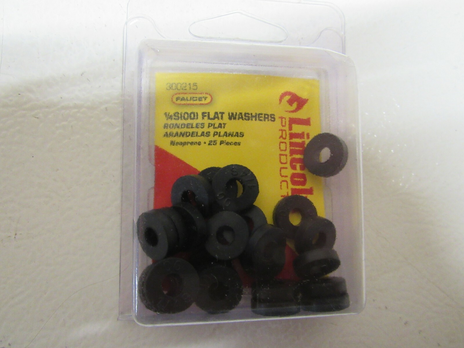 Lincoln Rubber 25 Flat Faucet Washers 1/4 I.D. x 1/2 O.D. in. | eBay