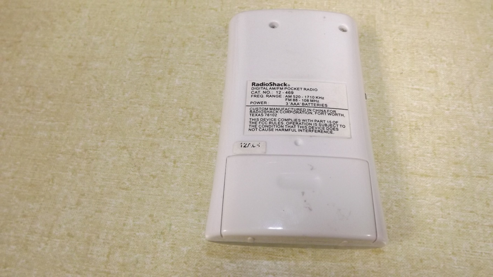 FRANKS BOX / GHOST BOX RADIO MODIFIED FREQUENCY SCAN Radio Shack 12-469 ...