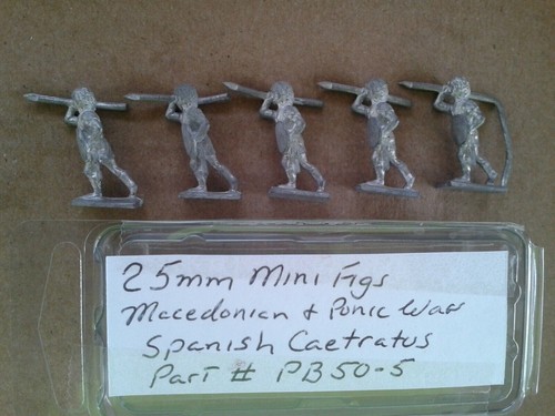 25mm Mini Figs Macedonian & Punic Wars Spanish Caetratus Pb 50-5 | eBay