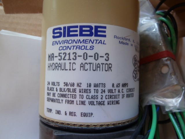 Schneider / Barber Colman Ma-5213 Hydraulic Valve Actuator 2 Position ...