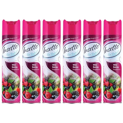 Insette Air Freshener Spray Wild Berries 300ml Pack Of 6 | eBay UK