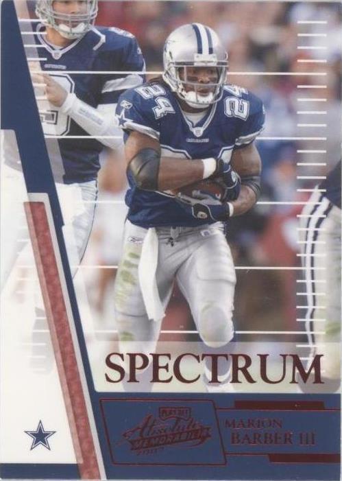 2007 Playoff Absolute Memorabilia - Marion Barber III #5 Spectrum Red ...