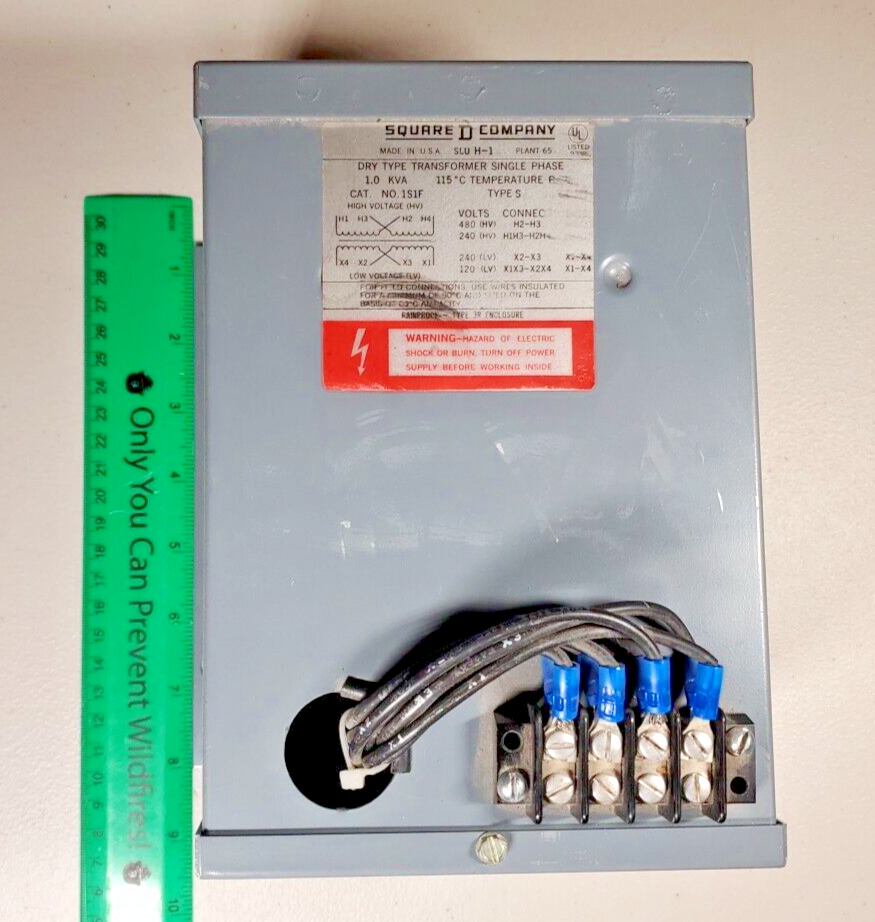 Square D - Rainproof Type 3R Transformer, 1 KVA, 1 Phase, 240/480V ...