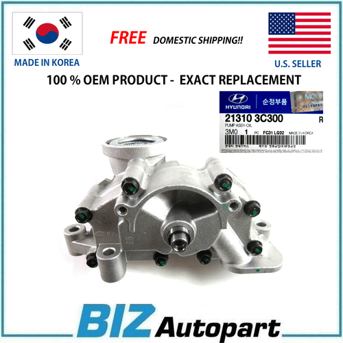 Genuine Engine Oil Pump for 06-12 Hyundai 06-10 Kia 3.3L 3.8L OE# 21310 ...