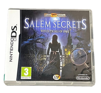 Salem Secrets Witch Trials of 1692 Nintendo DS 2DS 3DS Game *Complete ...