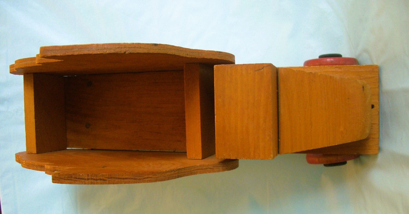 Antique Wooden Toy Truck With Fuzzy Bunny Rabbit Sides & Cargo Area ...