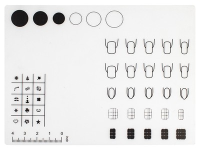 Silikon Stamping Lack Arbeitsplatz Matte 46 Motive NailArt Schablone ...