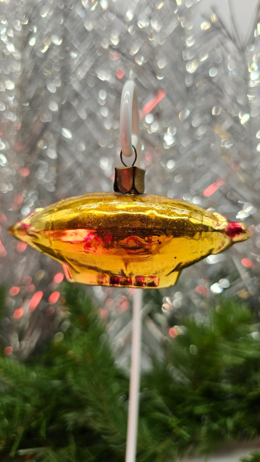 Antique Christmas Dirigibles Zeppelins Blimps Ornament Glass Vintage ...