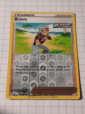 Pokémon TCG Brawly Chilling Reign 131/198 Reverse Holo Uncommon | eBay