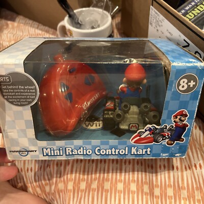 RARE Mariokart Wii Mario RC Car Mini Radio Control Kart Open Box | eBay