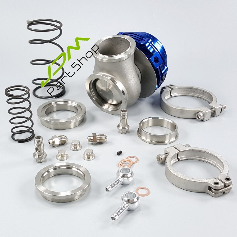 Blue 44mm V-band External V44 Turbo Wastegate Performance 14psi Mvr44 ...