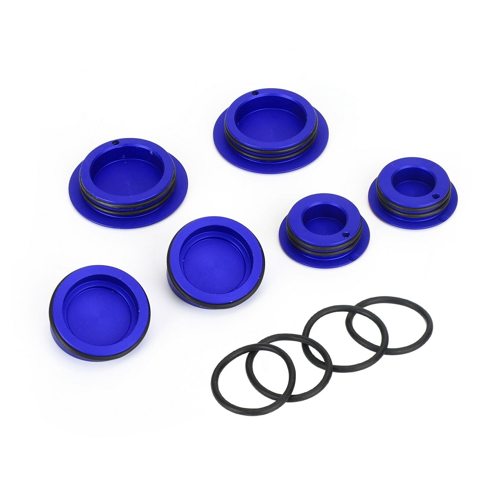 Blue Frame End Caps Blanking Plugs For BMW R1200 R1250 GS LC ...