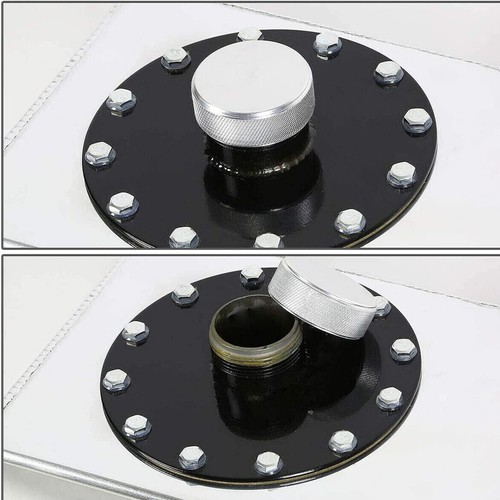 19 GALLON/72L TOP-FEED ALUMINUM RACING/DRIFT FUEL CELL GAS TANK+CAP ...