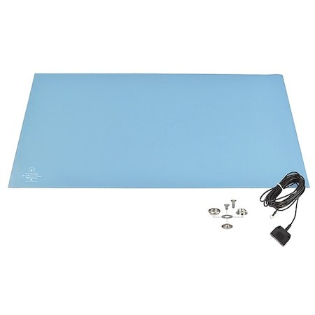 Scs 770074 Static Dissipative Mat,Blue,24" W | eBay