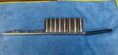 Craftsman USA Deep-Well Metric Socket Set of 8 With Rail, 6 Point | eBay