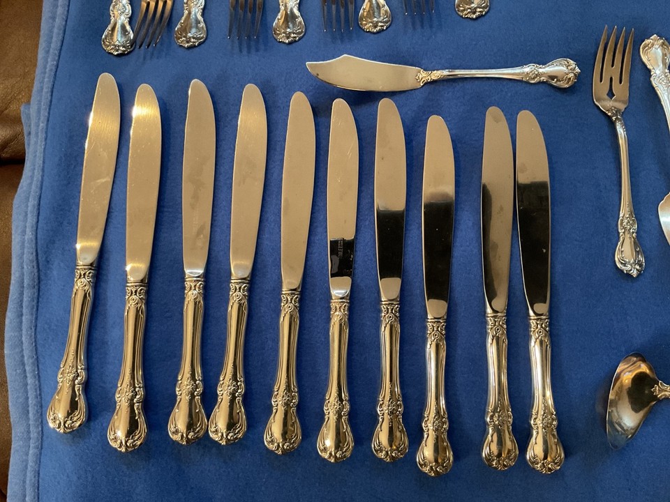 Towle Old Master Sterling Silver Flatware Set-42 Piece- No MONO | eBay