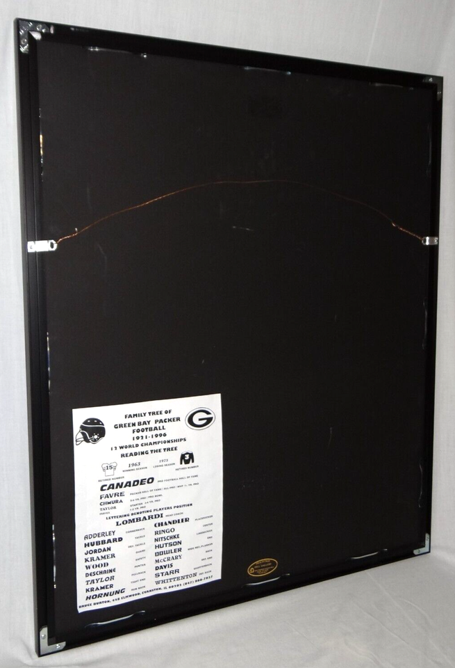 GREENBAY PACKERS BRUCE BURTON History Tree Original ART PRINT Framed 1996 | eBay