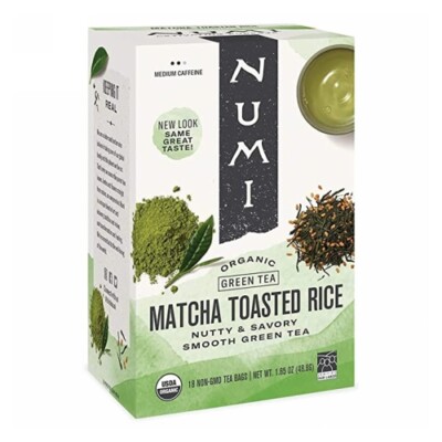 Organic Matcha Toasted Rice Green Tea 18 Bags By Numi Tea | eBay