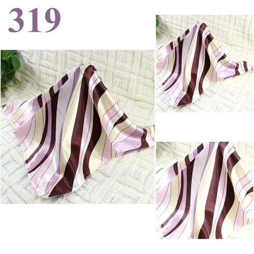 New 3Pcs 50cm Fashion Elegant Silk Satin Women Small Square Head Neck ...