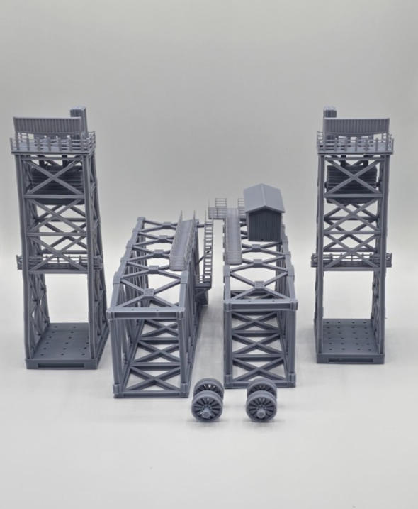 HO Scale Lift Bridge – Single Track | eBay