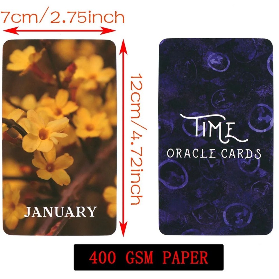 Tarot card deck Time Oracle Deck Tarot in Box 400 GSM PAPER | Oracle ...